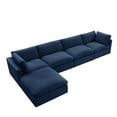 Rustic Manor Saniyah Navy Linen Sofa Chaise - Walmart.com