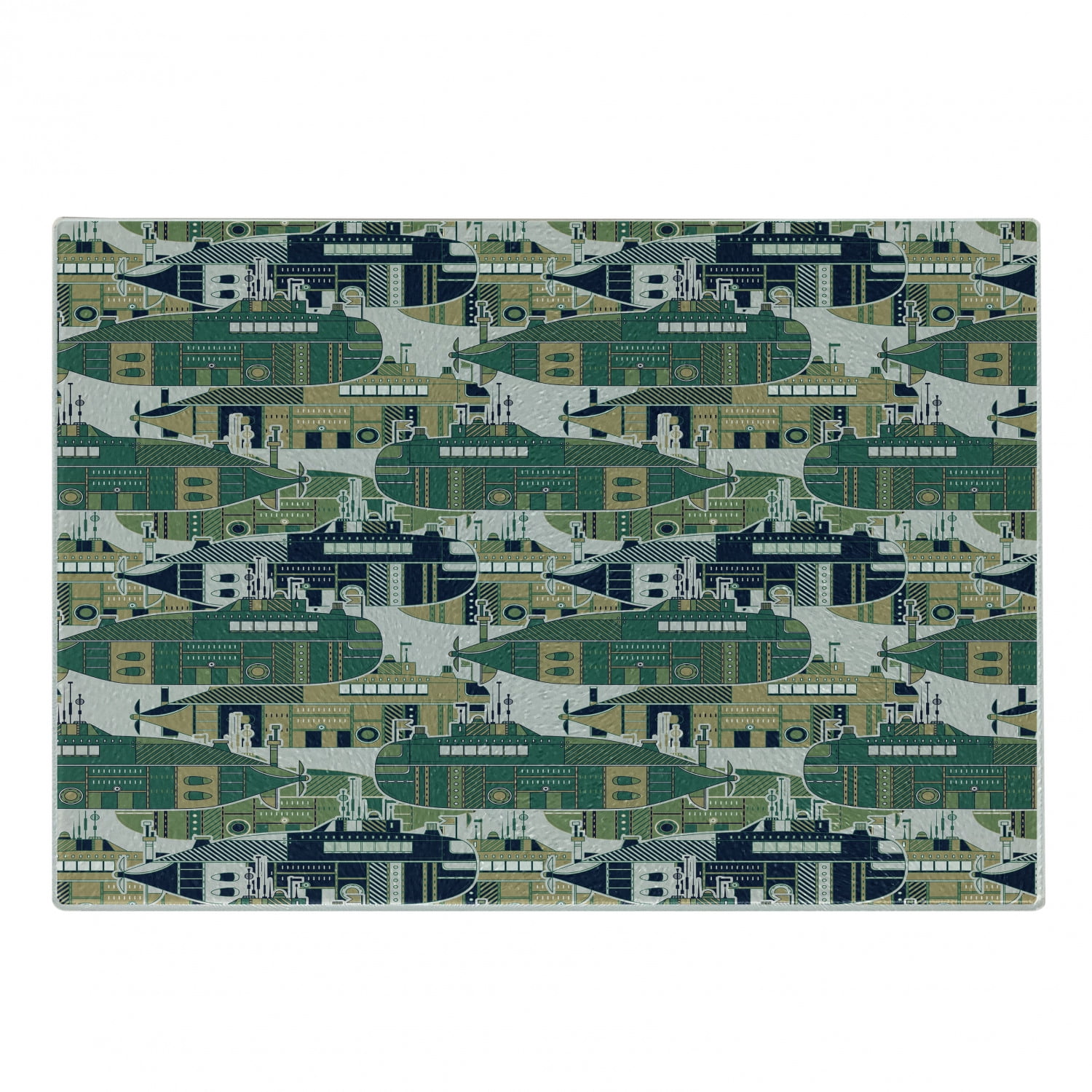 Retro Cutting Board, Retro Submarine Concept with Torpedoes Vintage ...