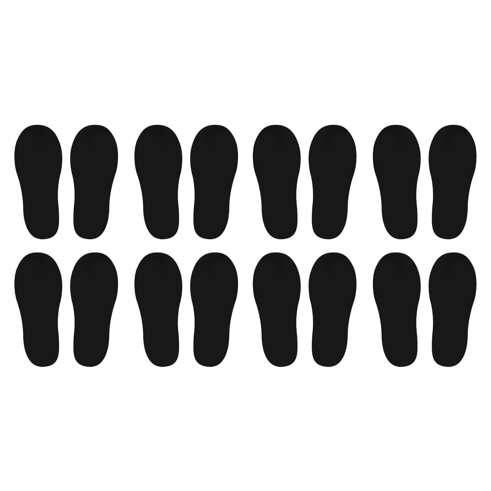 Uxcell 5.9x2.3" Footprints Floor Stickers Footprint Wall Stair Decal ...