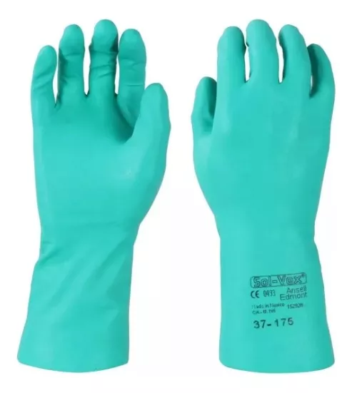 Guante Nitrilo Verde Solvex 37-175 Ansell (12 Pares) | Bodega Aurrera ...