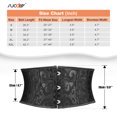 Suosdey Women Lace Up Corset Belt Black Waist Cincher For Dress