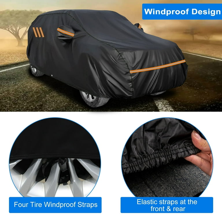 for Jeep Grand Cherokee Car Cover Waterproof SUV Full Car Cover Outdoor Indoor Snow Rain Sun Dust Dirt Protection Size 525 190 180cm 207 75 71 in