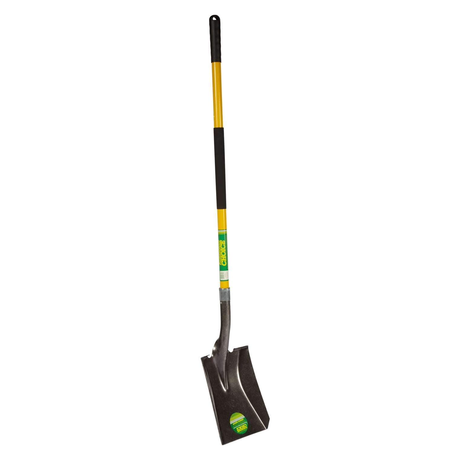 Professional's Choice Square Point Shovel - Sturdy 54” Fiberglass ...
