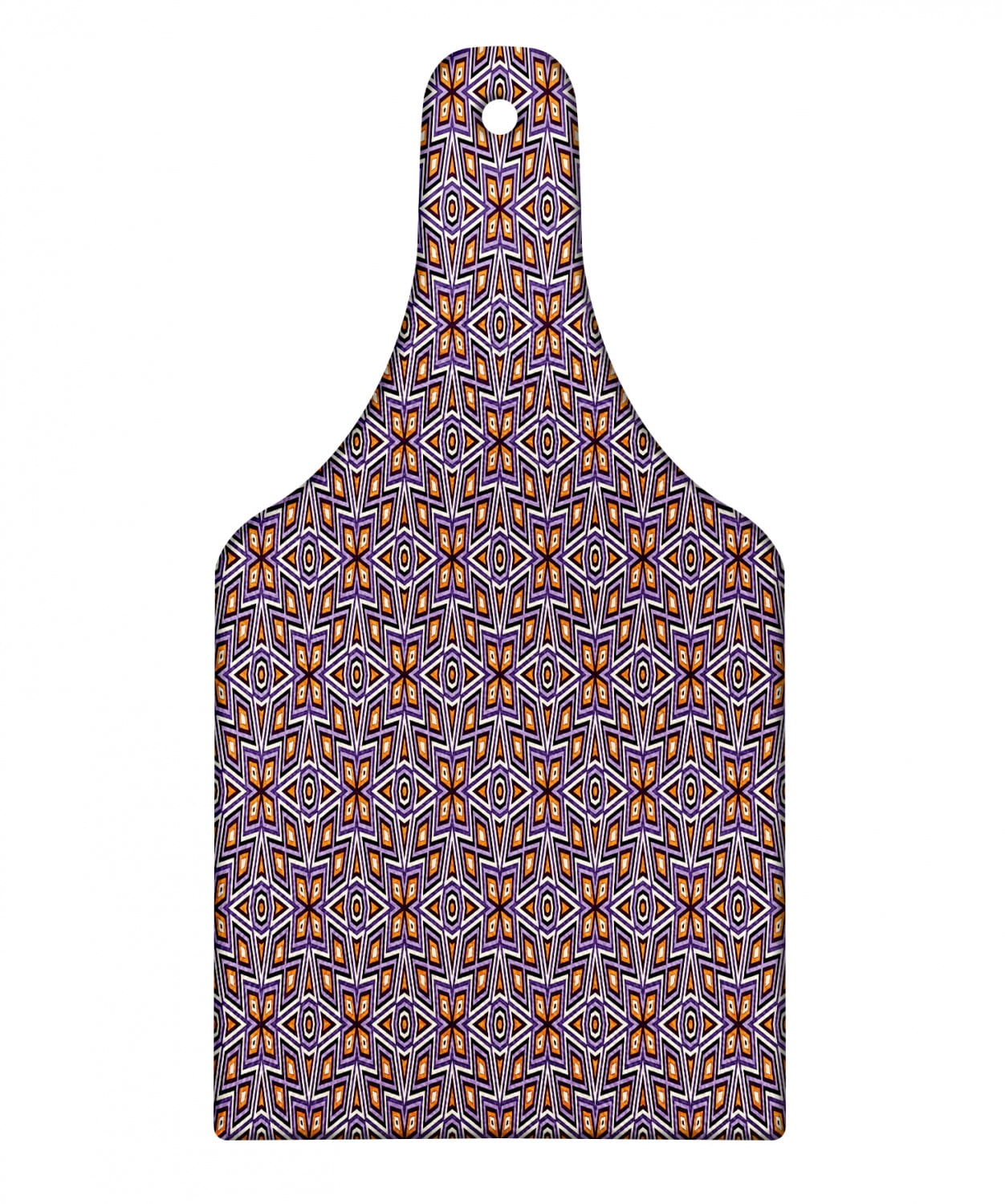 Geometric Cutting Board, Retro Mesh Composition with Triangles and ...