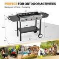 VINGLI 2 Burner Propane Stove with Auto Ignition, 150,000 BTU Gas Stove ...