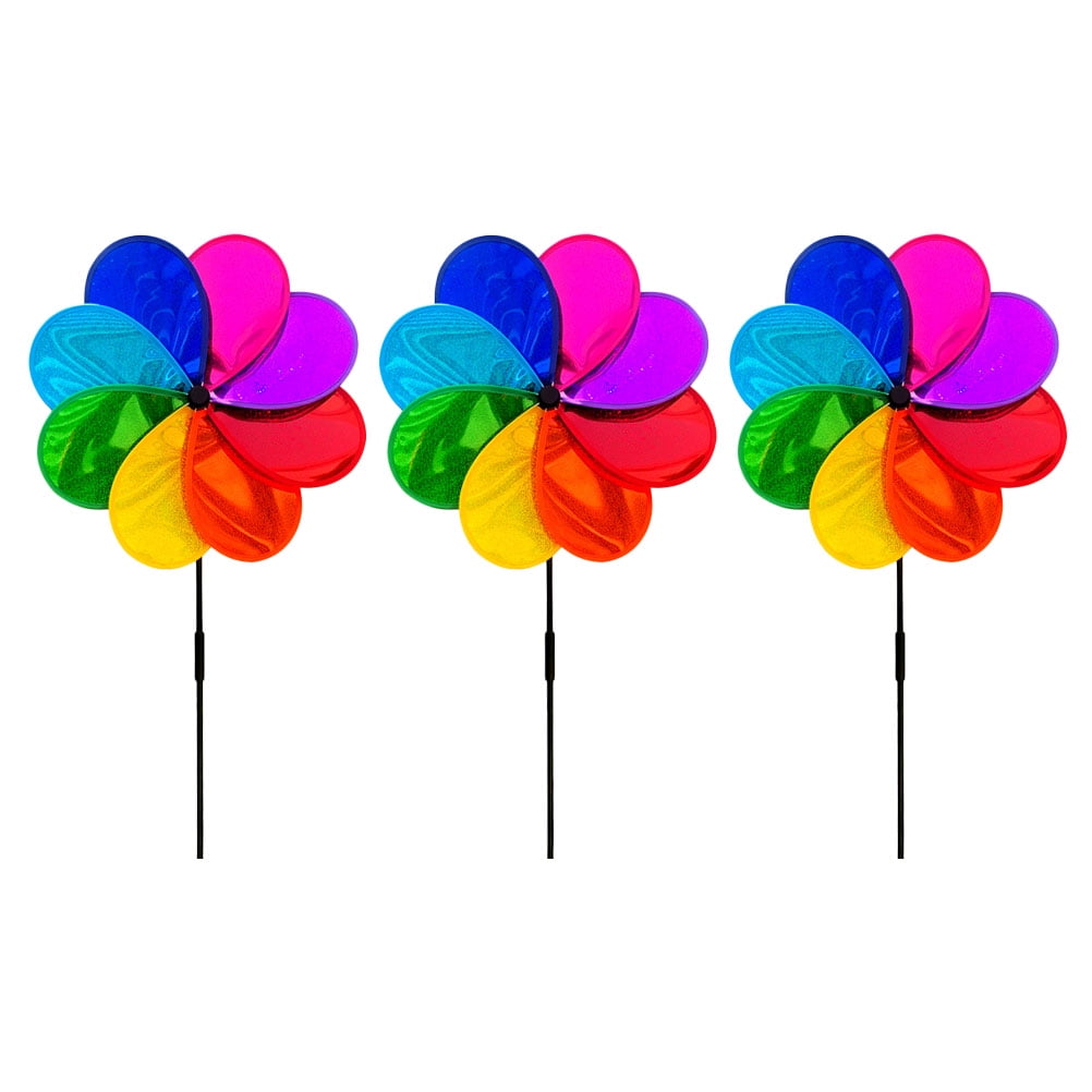 NUOLUX Pinwheels Wind Party Wind Pinwheel Spinners Rainbow Garden Yard ...