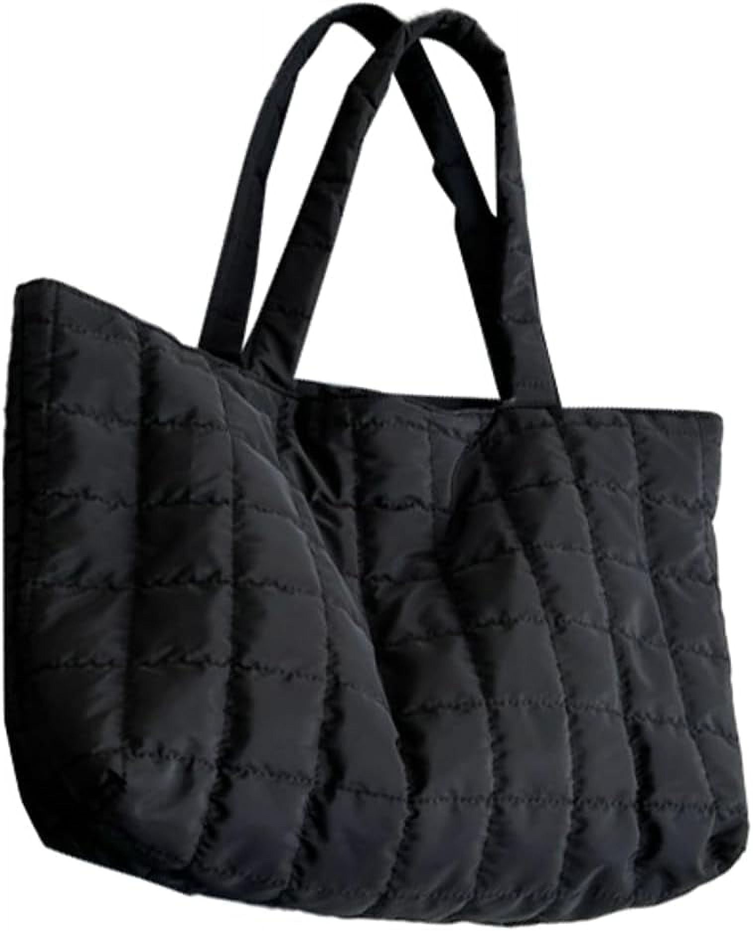 LHSHID Puffer Tote Bag Women Large Quilted Puffy Tote Bag Water ...