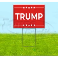 President Donald Trump Big Head Yard Sign, 19" x 14" - Walmart.com