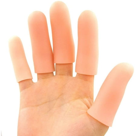 LuoHeng Grands repose-doigts, lot de 10 manchons en silicone pour doigt ...