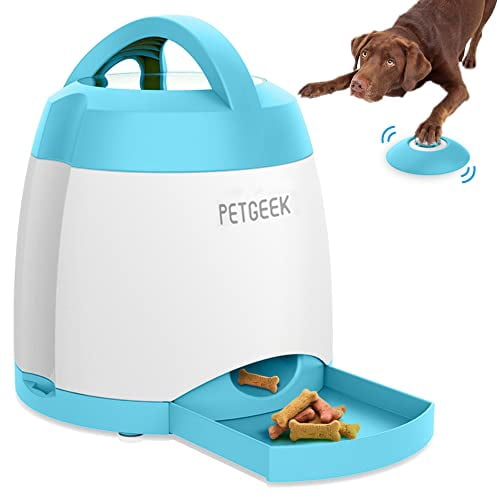 PETGEEK Automatic Dog Treat Dispenser, Interactive Dog Toys Treat ...