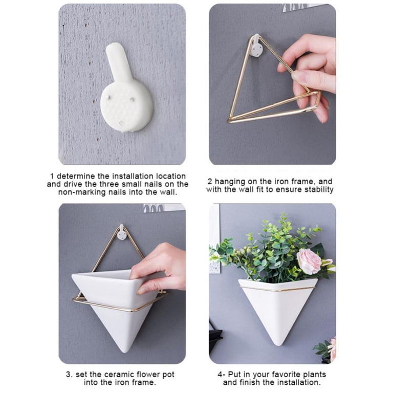 Small White Wall Planters Indoor