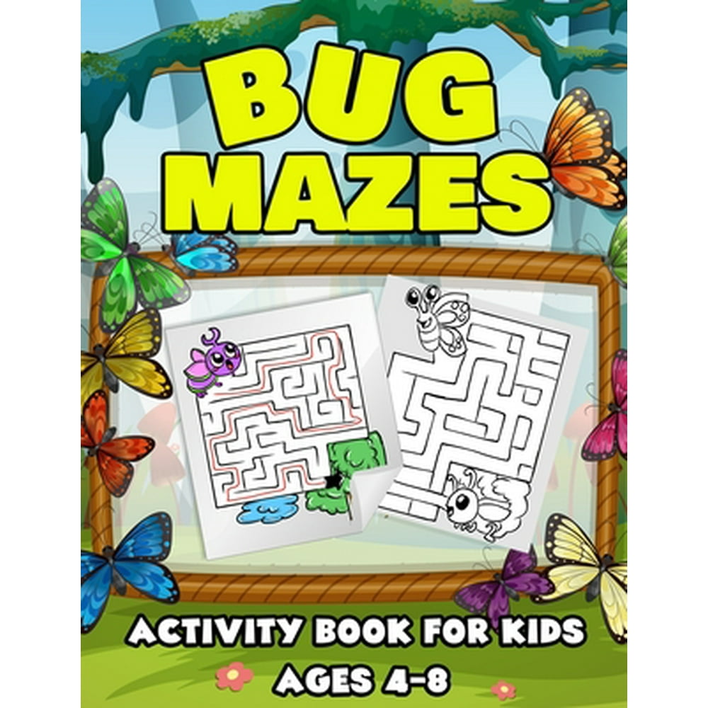 Bug Mazes Activity Book for Kids Ages 4-8 : A BIG Early Learning Brain ...