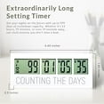 Counting the Days Countdown Clock - Up to 999 Days LCD Digital Timer ...