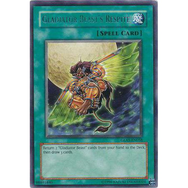 YuGiOh Gladiator's Assault Rare Gladiator Beast's Respite GLAS-EN058 ...