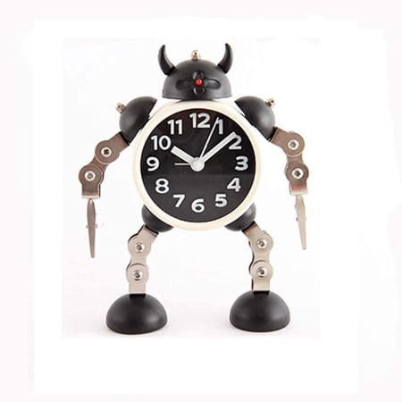 Deformed Robot Desk Clock Creative Alarm Clock Student Small Alarm ...