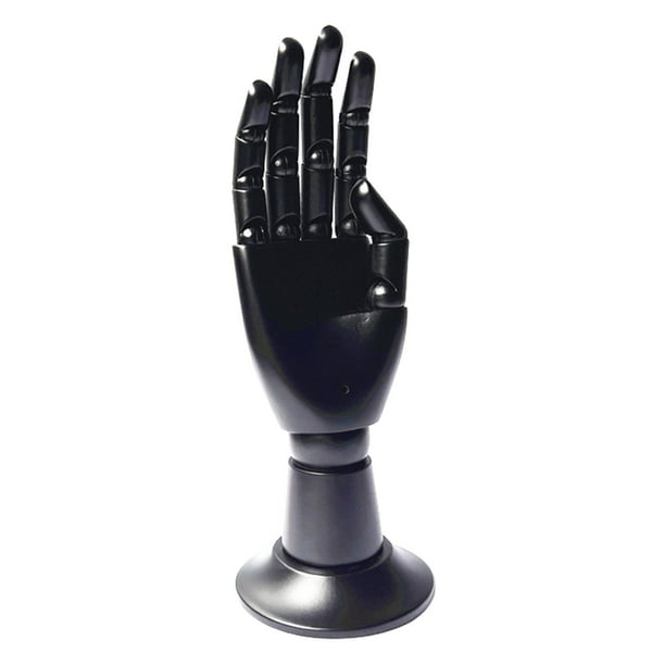 Flexible Fingers Hand Mannequin Model Hand Figure Manikin, Wood Posable ...