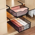 2 Pack Underwear Sock Drawer Organizer Set, Pull-Out Storage Baskets ...