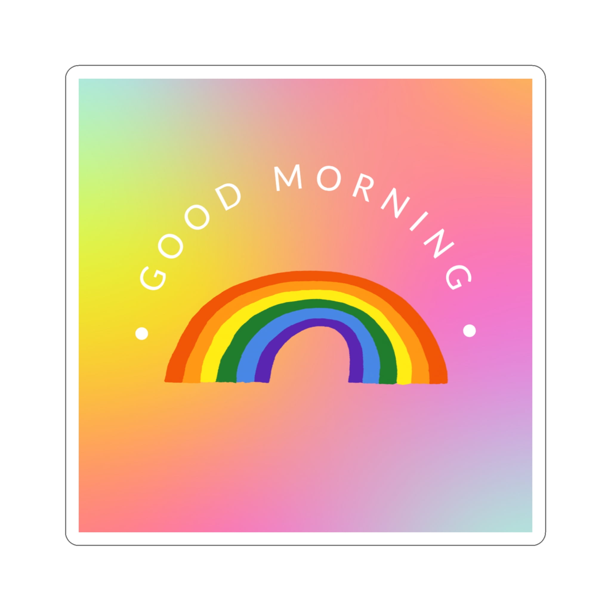 Good Morning Rainbow Stickers - Walmart.com