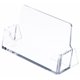 Plymor Clear Acrylic Standard Business Card Holder Display, 3.875" W x 1.375" D x 2" H (6 Pack ...