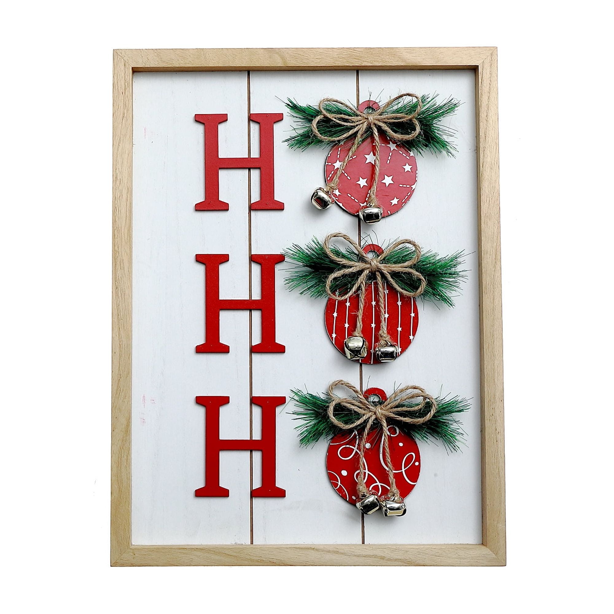 Click here for Ih Casadécor Wooden Wall Hanging (Hohoho) 11.8x0.6... prices