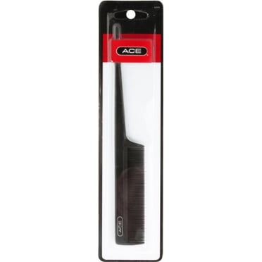 ACE Fine Tooth 5-Inch Pocket Hair Comb, Black, Precision-Engineered for ...