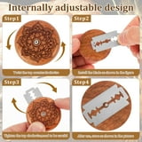 Wood Bread Lame Slashing Tool with 10 Blade and 1 Red Leather Pouch ...