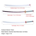 41 inches Real Metal Sword Kanroji Mitsuri with Wooden Holder Stand ...