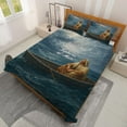 Christian Fisher Follow Me Quilt Bedding Set - Jesus in Boat with ...