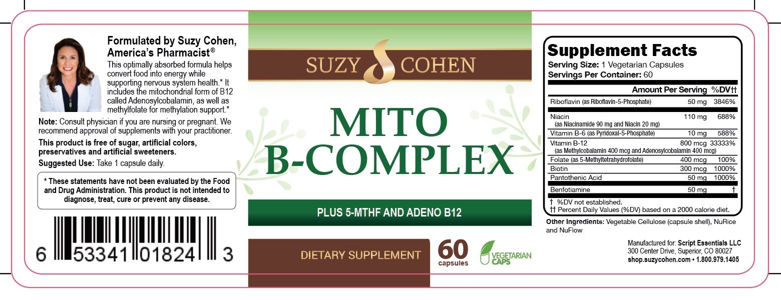 Buy Mito B Complex - Vegan Mito B Complex with 5-MTHF and Adeno B12 ...