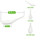 [24 Pack] White Ceramic Porcelain Asian Soup Spoons - Chinese Wonton ...