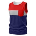 Boys Color Block Tank Top, Big Kids Sleeveless Crew Neck Sport Vest ...