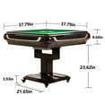 42mm Mahjong Ultra Thin Folding Automatic Mahjong Table with Wheels ...