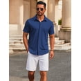 COOFANDY Casual Shirt for Men Button Down Shirts Short Sleeve No Tuck ...