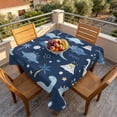 Cartoon Dinosaurs Geometric Table Cloth 54x54in, Waterproof Square ...