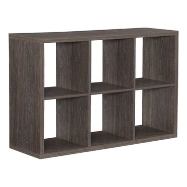 Riverbay Furniture Six Cubby Wood Storage Cabinet in White - Walmart.com