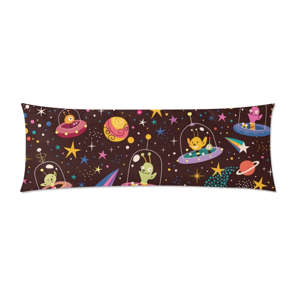 MKHERT cute aliens Body Pillowcase Pillow Protector Cushion Cover 20x60 ...