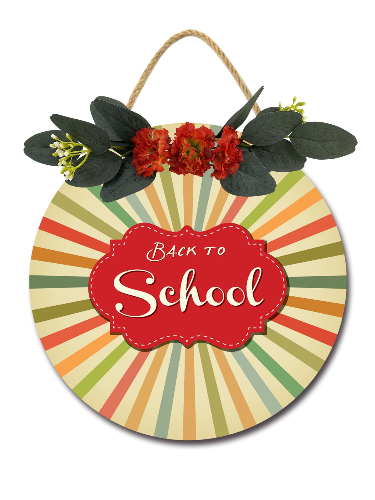 Eveokoki Back To School Door Sign Classroom Door Hanger Back to School ...