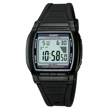 Casio Men's Classic Digital Watch with Black Resin Strap W217H-9AV ...