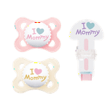 MAM I Love Mommy Collection Pacifiers (2 pack, 1 Pacifier Clip), MAM ...