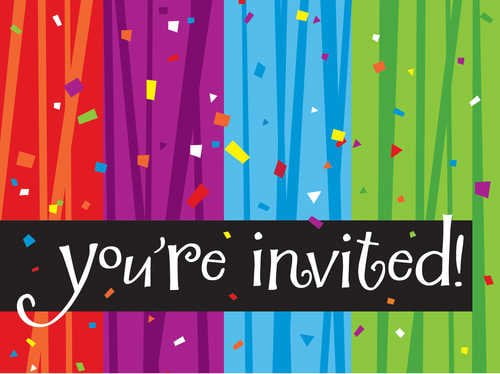 Access Milestone Celebrations You're Invited Invitation Card, 8 Ct ...