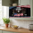 America Years Eagle Cabinet Curtains 35" W x 35" L, Independence Day ...