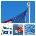2Pcs Flag Pole Finial Topper Ornaments Plastic Flagpole Finials for ...