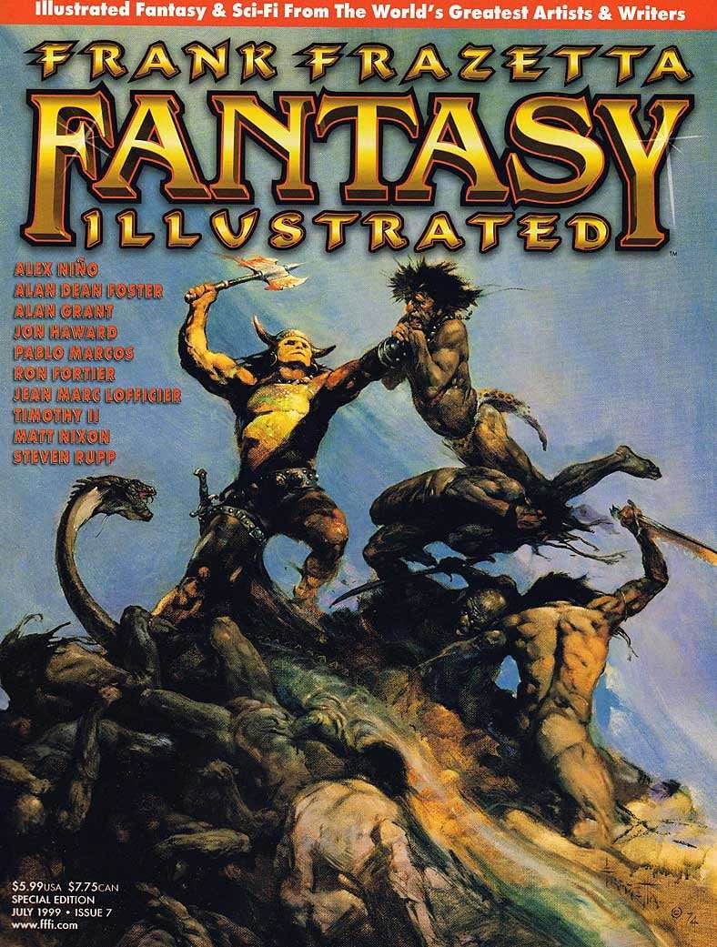 Frank Frazetta Fantasy Illustrated Issue #7 VF ; Frank Frazetta Comic ...