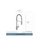 Moen Align Chrome One-Handle Pre-Rinse Spring Pulldown Kitchen Faucet ...