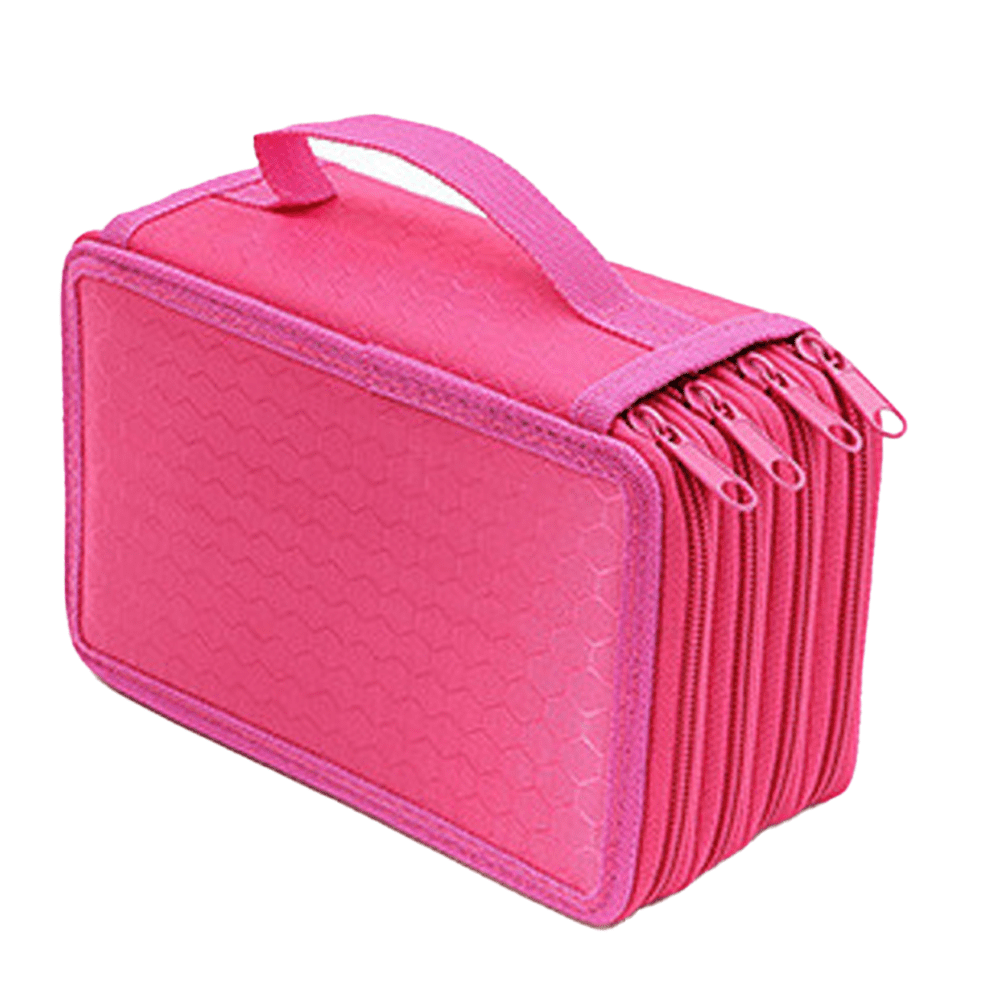 Colored Pencil Case Pen Bag with Zipper for Artist Storage Organizer ...