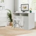 Ktaxon Computer Desk with 4 Drawers and Cabinet, Gaming Table with 2 ...