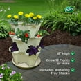 Gardeneer Stackable Garden Planters with Tray, Gray, 11.5"L - Walmart.com