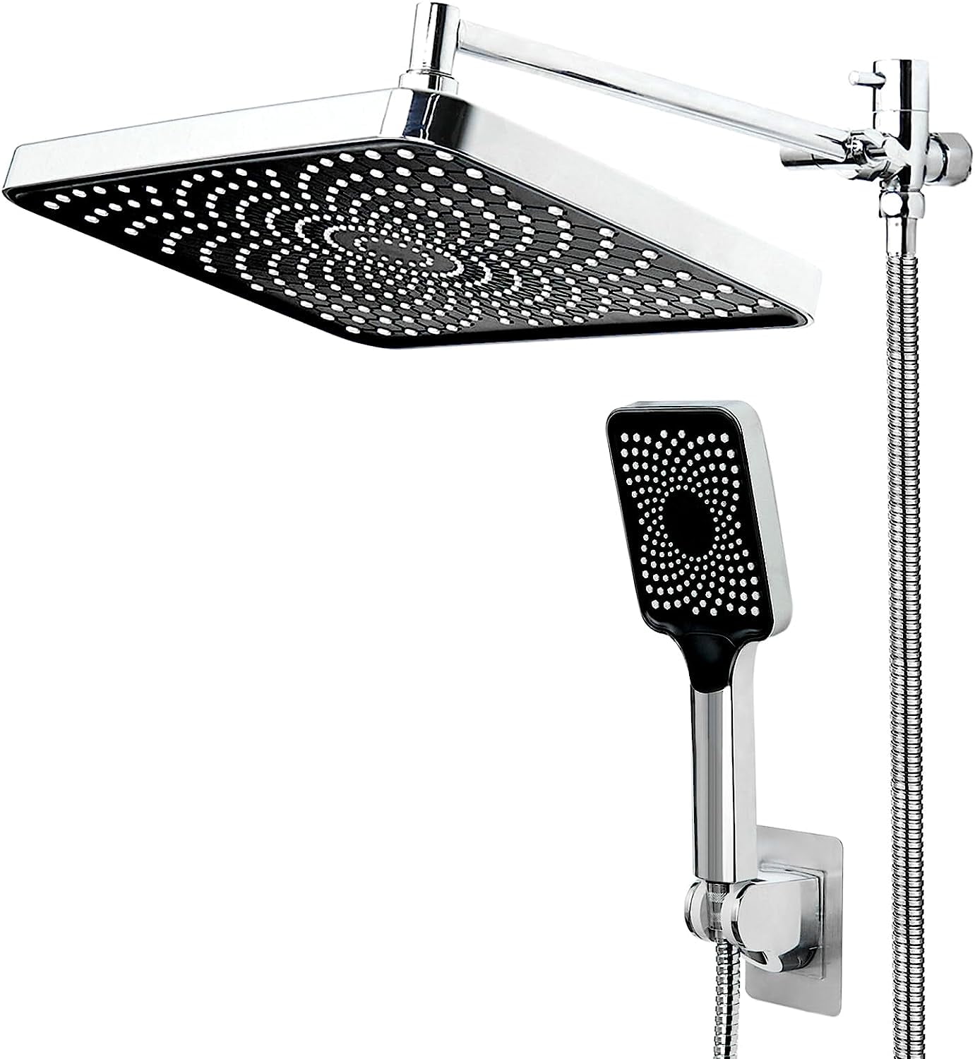 SHMAMT 14 Inch Rain Shower Head with 3 Settings High Pressure Handheld ...