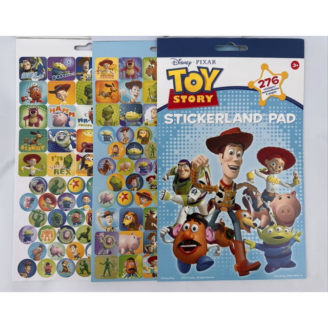 4 Sheets Stickers of Disney's Toy Story Stickerland Pad - Walmart.com