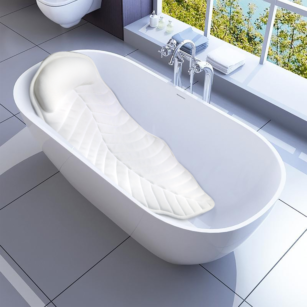 Non Slip Bathtub Mattress Cushion With Large Suction Cups Full Body Non Slip Bathtub Mattress Cushion With Large Suction Cups Full Body